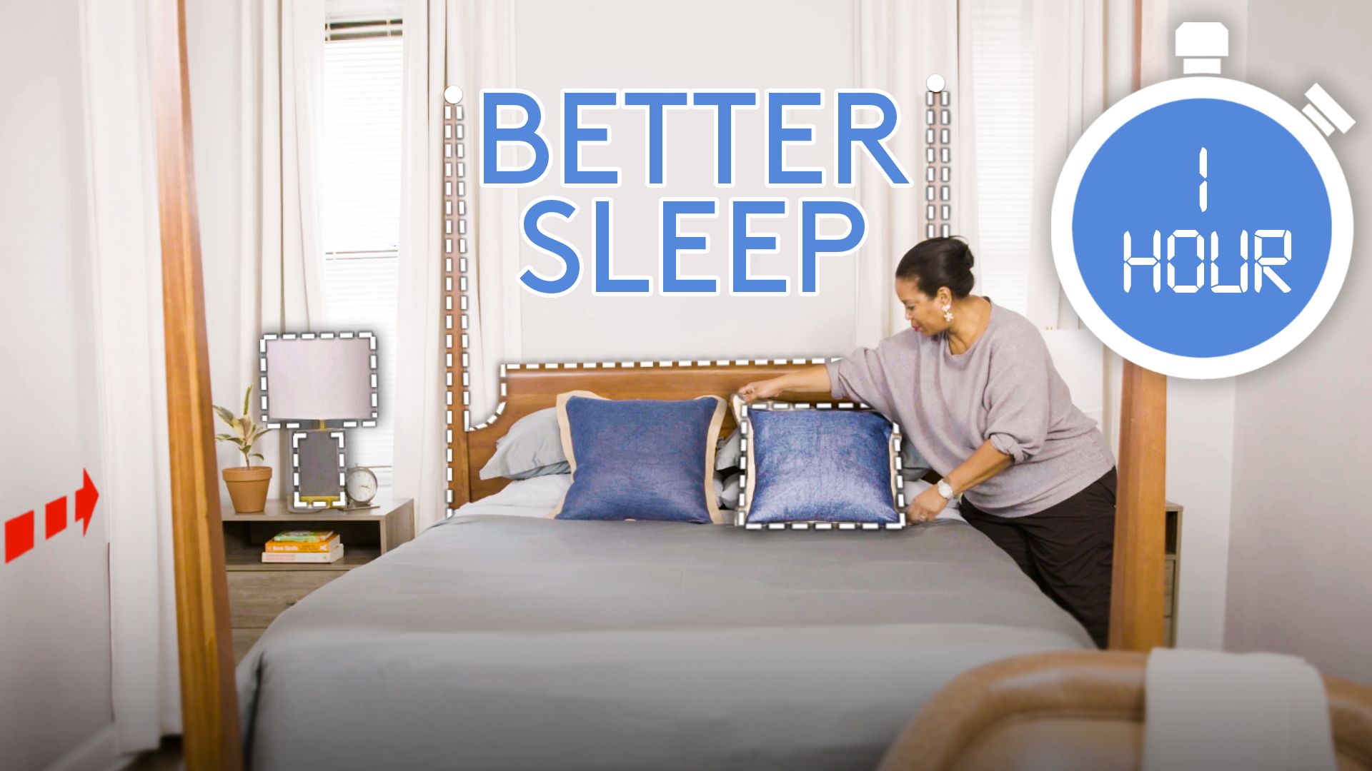 1-hour bedroom redesign for better sleep