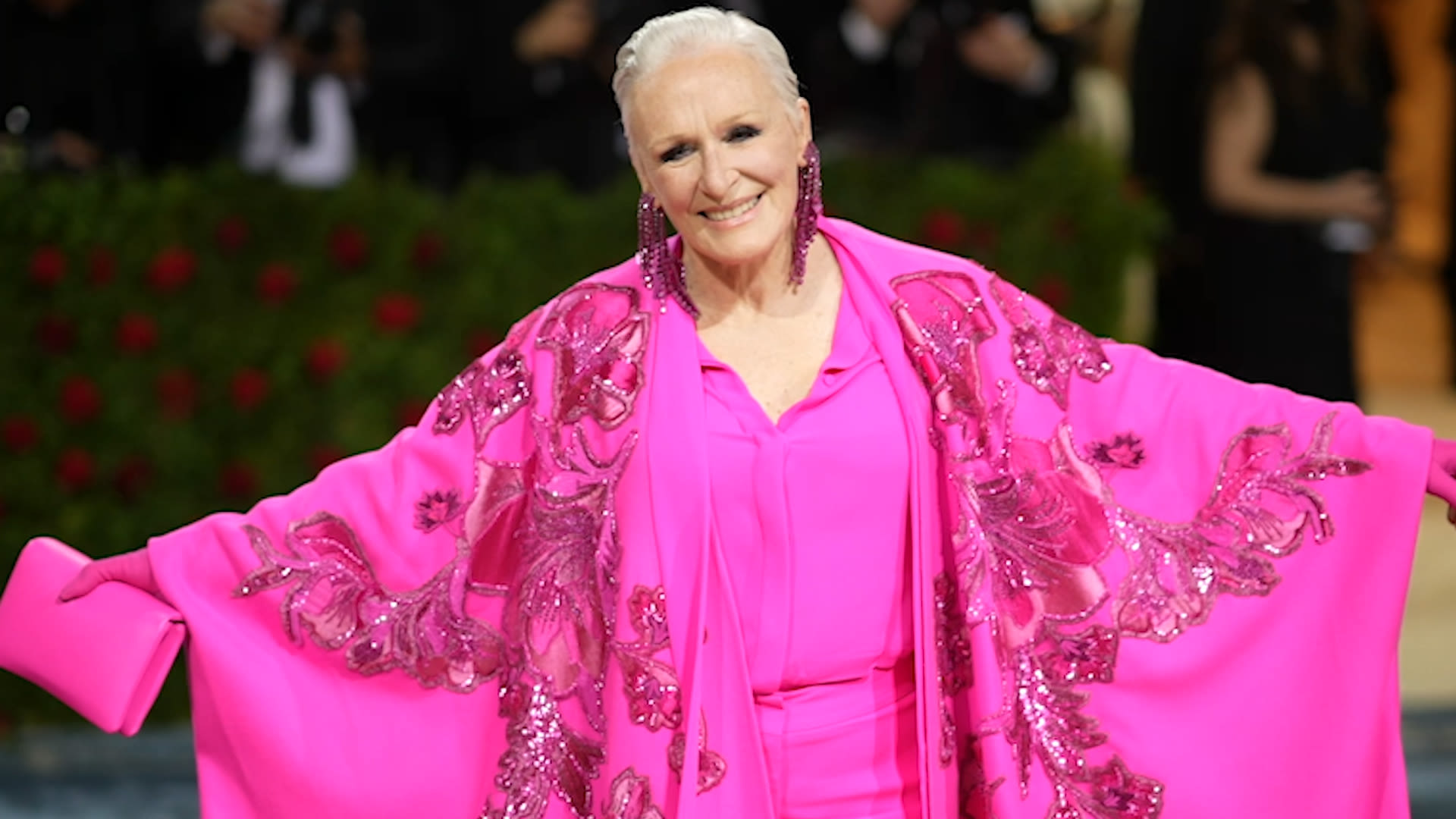Getting ready with Glenn Close
