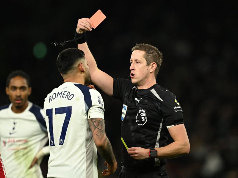 Soccer-Spurs captain Romero handed additional one-match ban