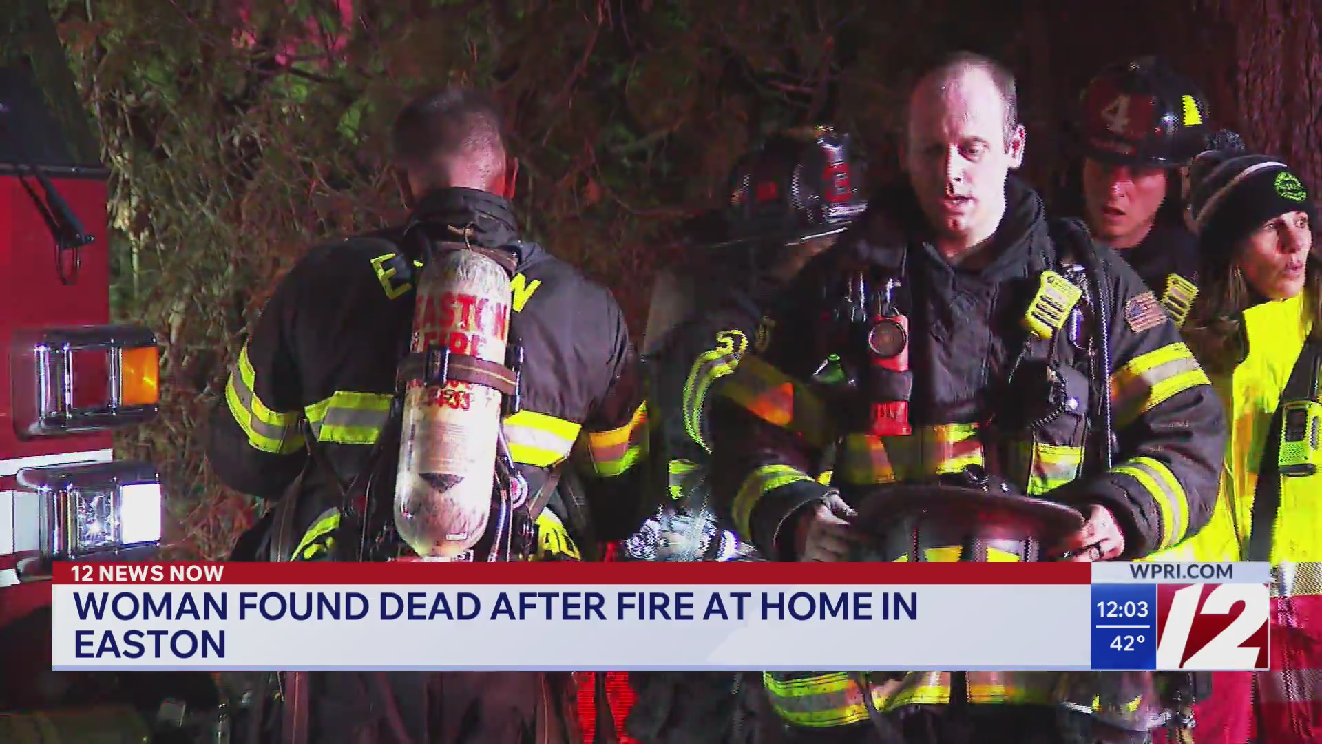 Woman found dead after fire at home in Easton