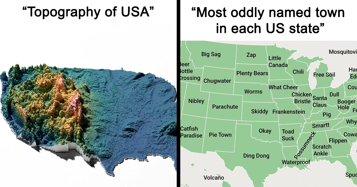 Exploring America: 41 maps that might shift your view of the US