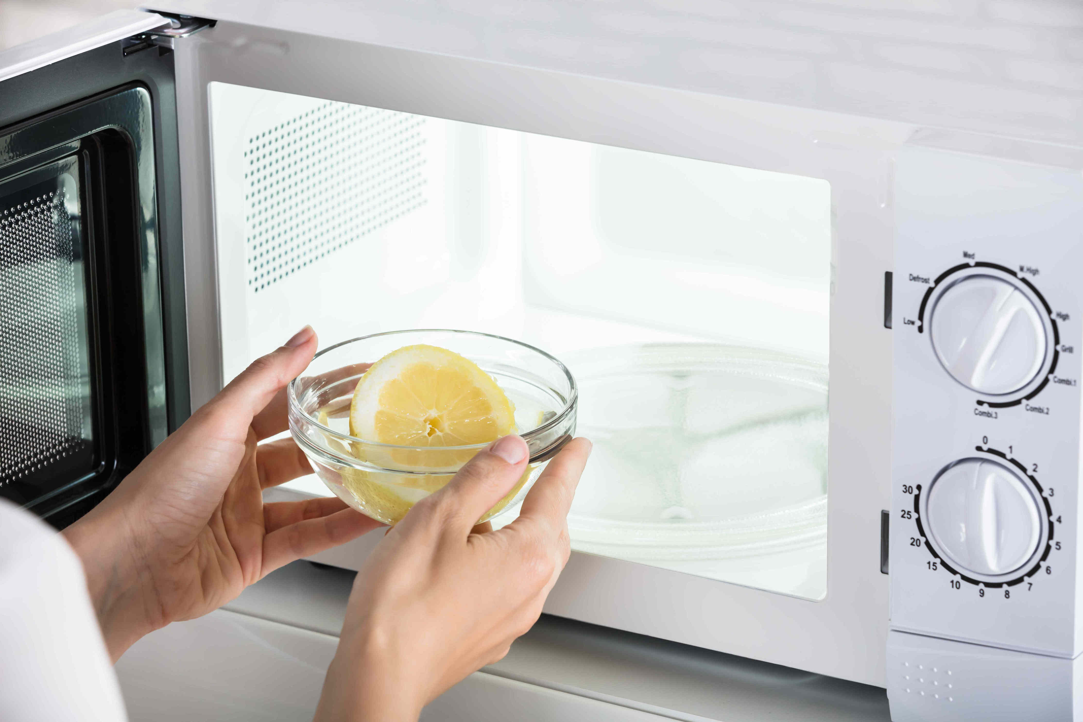 How to get that stubborn burnt smell out of your microwave
