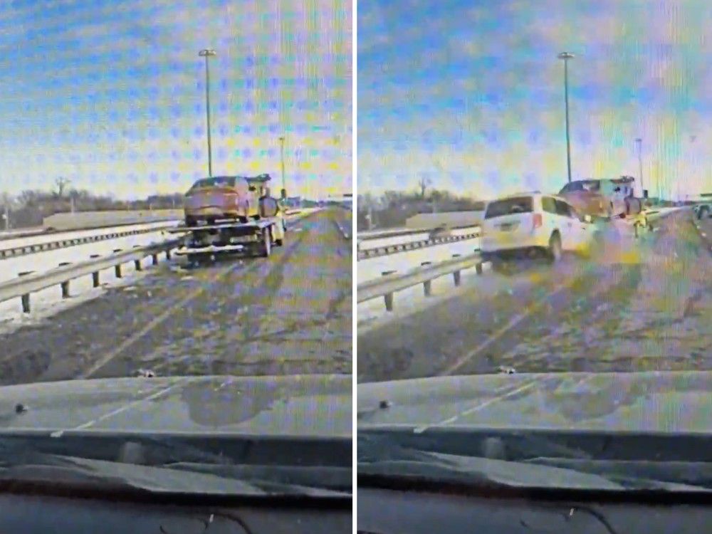 Driver fined after car smashes into tow truck at Highway 417 crash scene