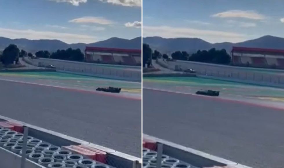 Footage shows Audi's first-ever F1 car on track ahead of long-awaited debut