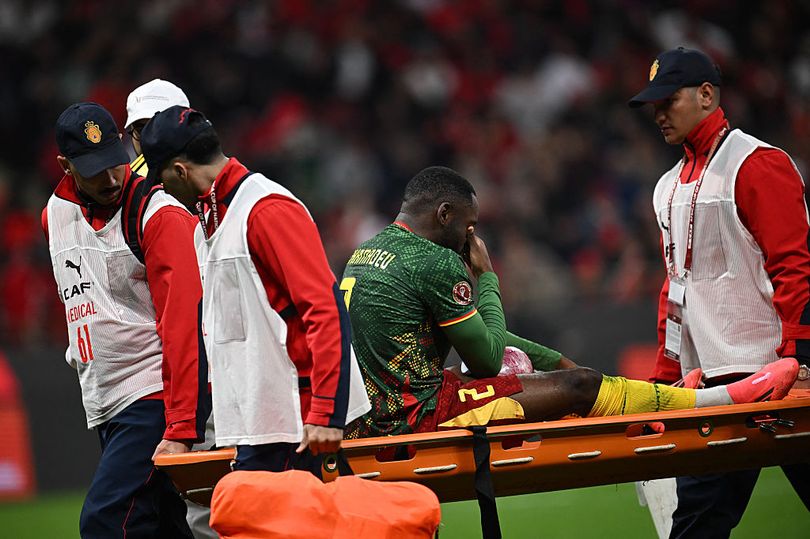 Junior Tchamadeu in tears on stretcher as Stoke City injury curse continues