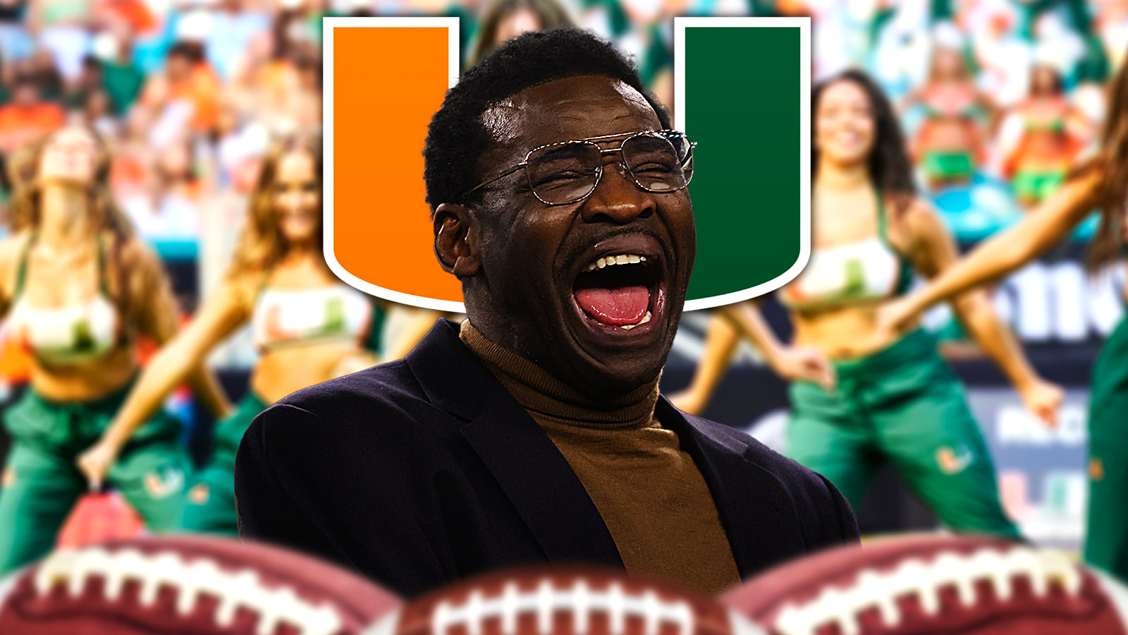 Miami football legend Michael Irvin celebrates giddily with ...