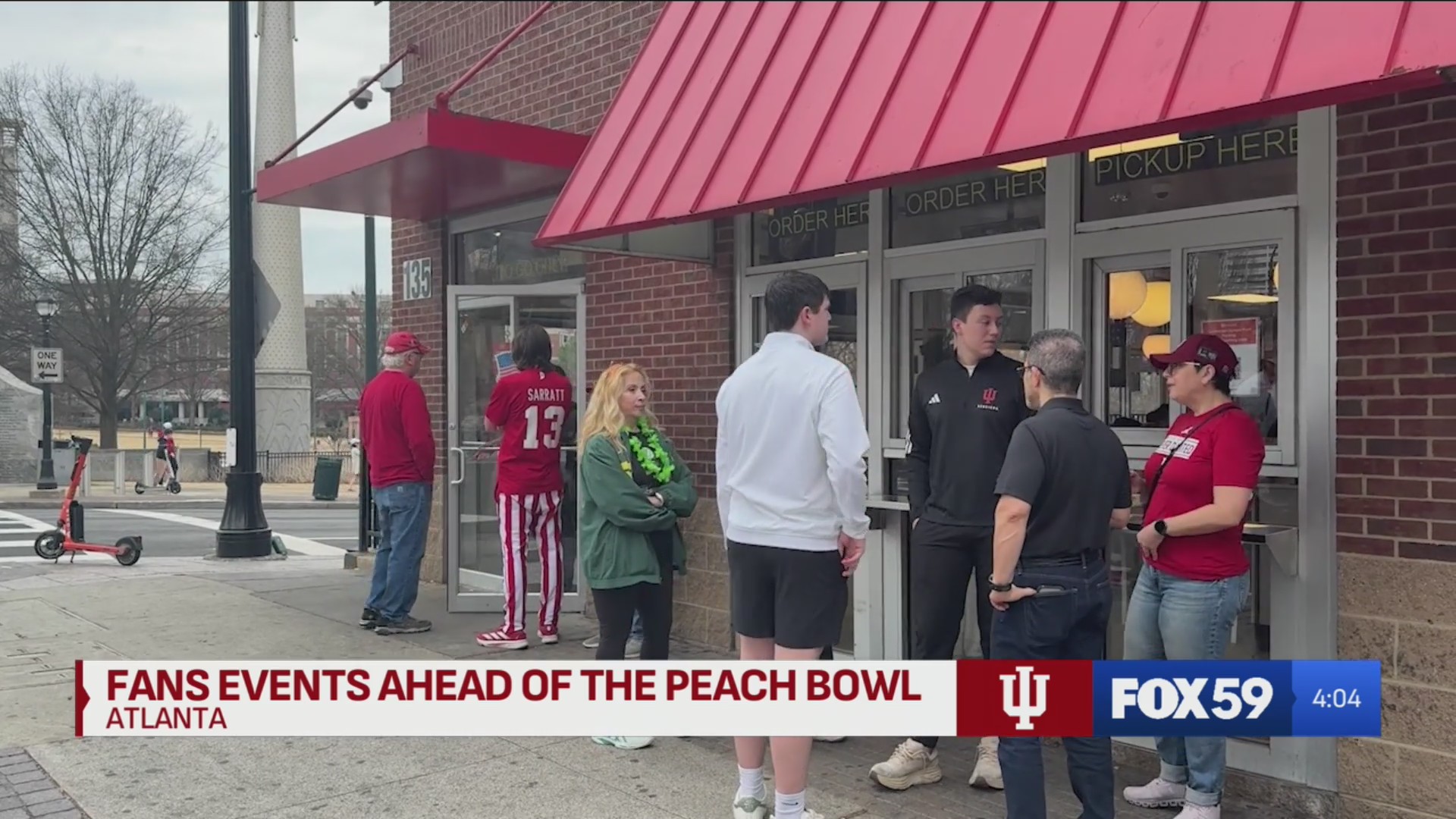 Hoosier fans are taking over Atlanta for the Peach Bowl