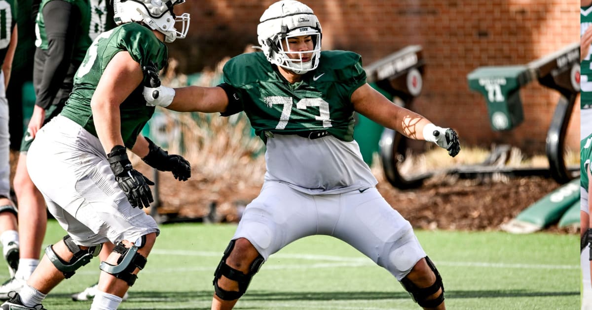 Michigan State offensive tackle Rustin Young withdraws from the ...