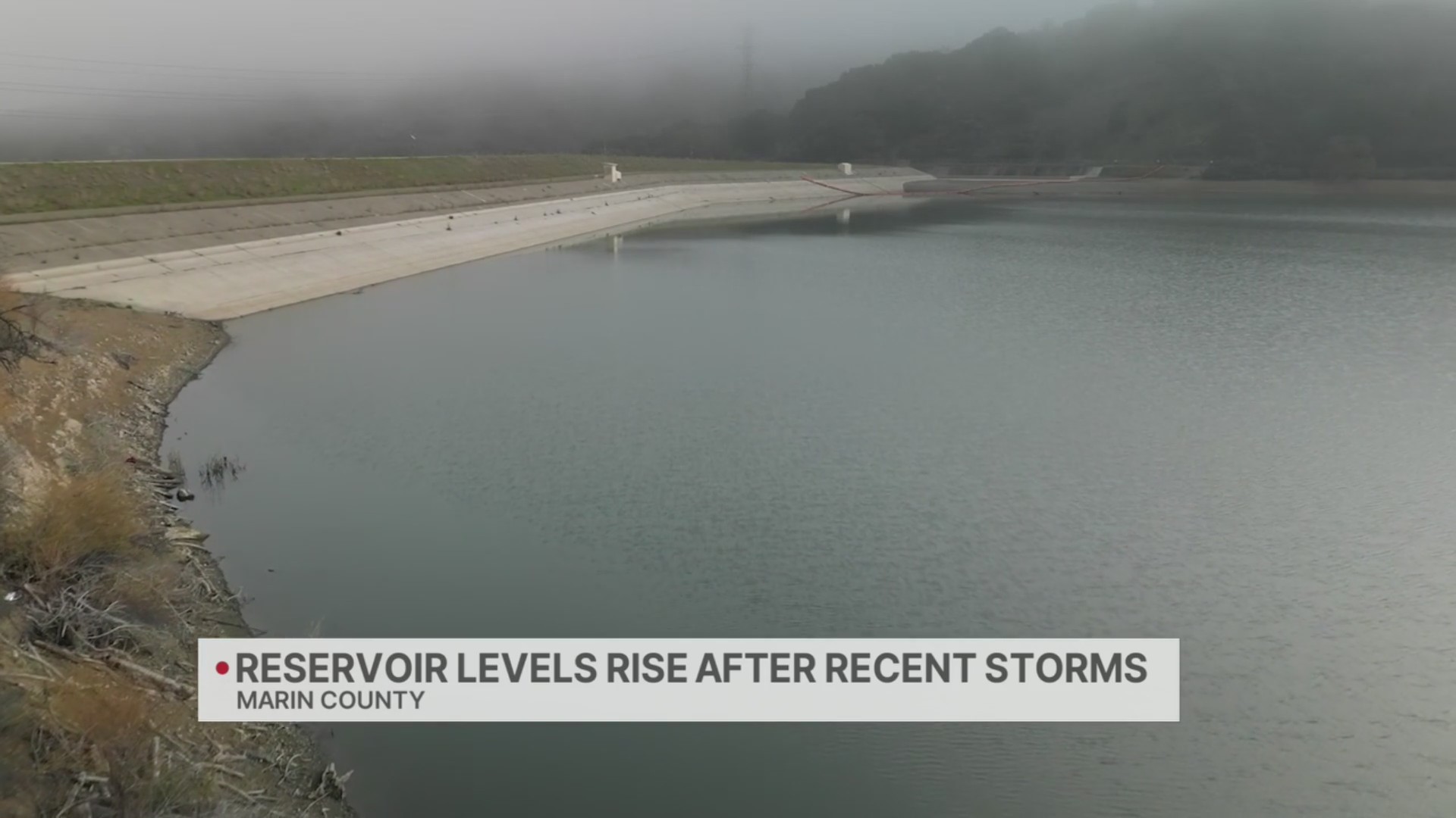 Reservoir levels rise after recent Bay Area storms