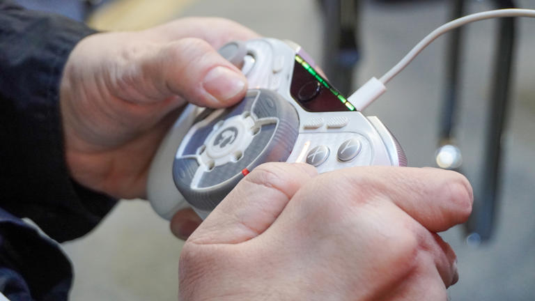 I tried a racing controller with a steering wheel stuck to it — and it ...