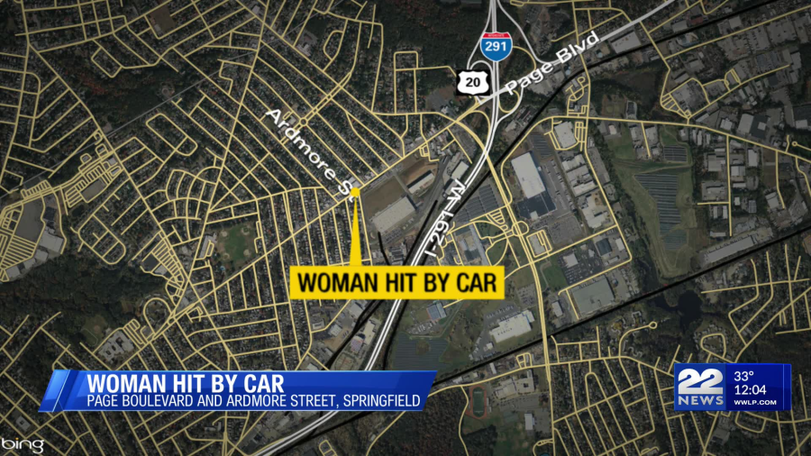 Woman injured after being hit by car at Springfield intersection