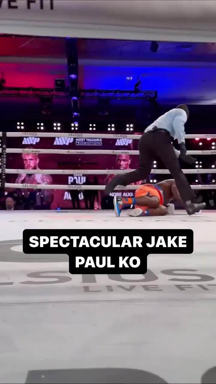 Jake Paul with a devastating KO 🙌