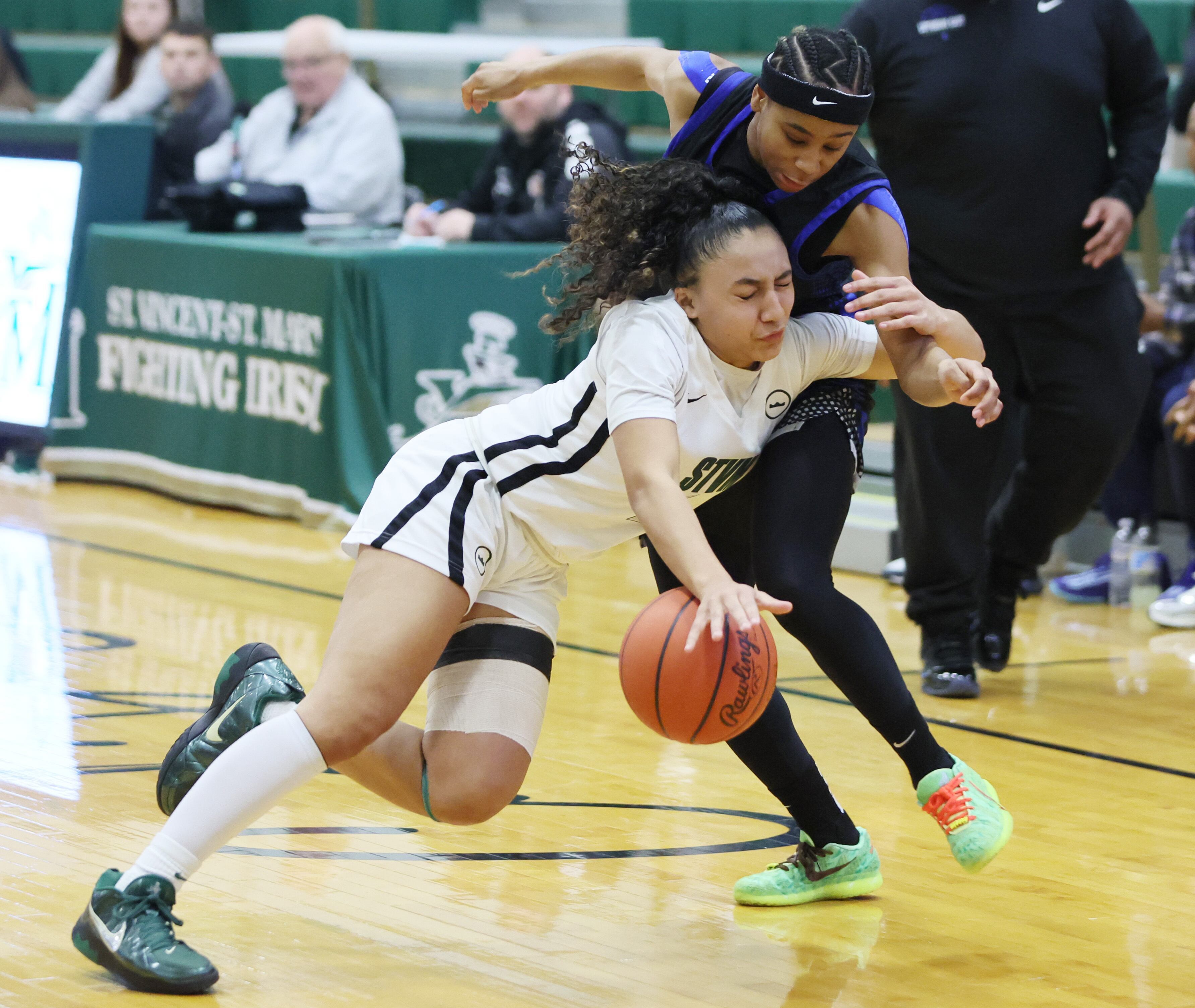 Dynamic duo powers St. Vincent-St. Mary girls basketball toward ...