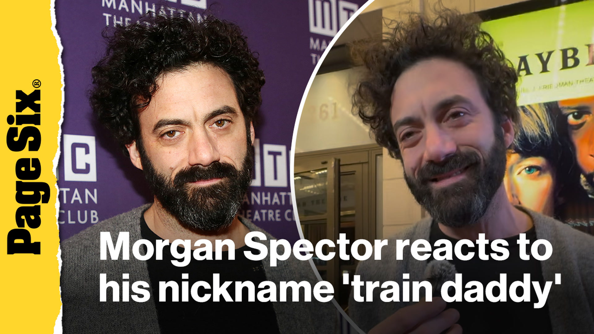 Morgan Spector reacts to his nickname 'train daddy' at the Broadway ...