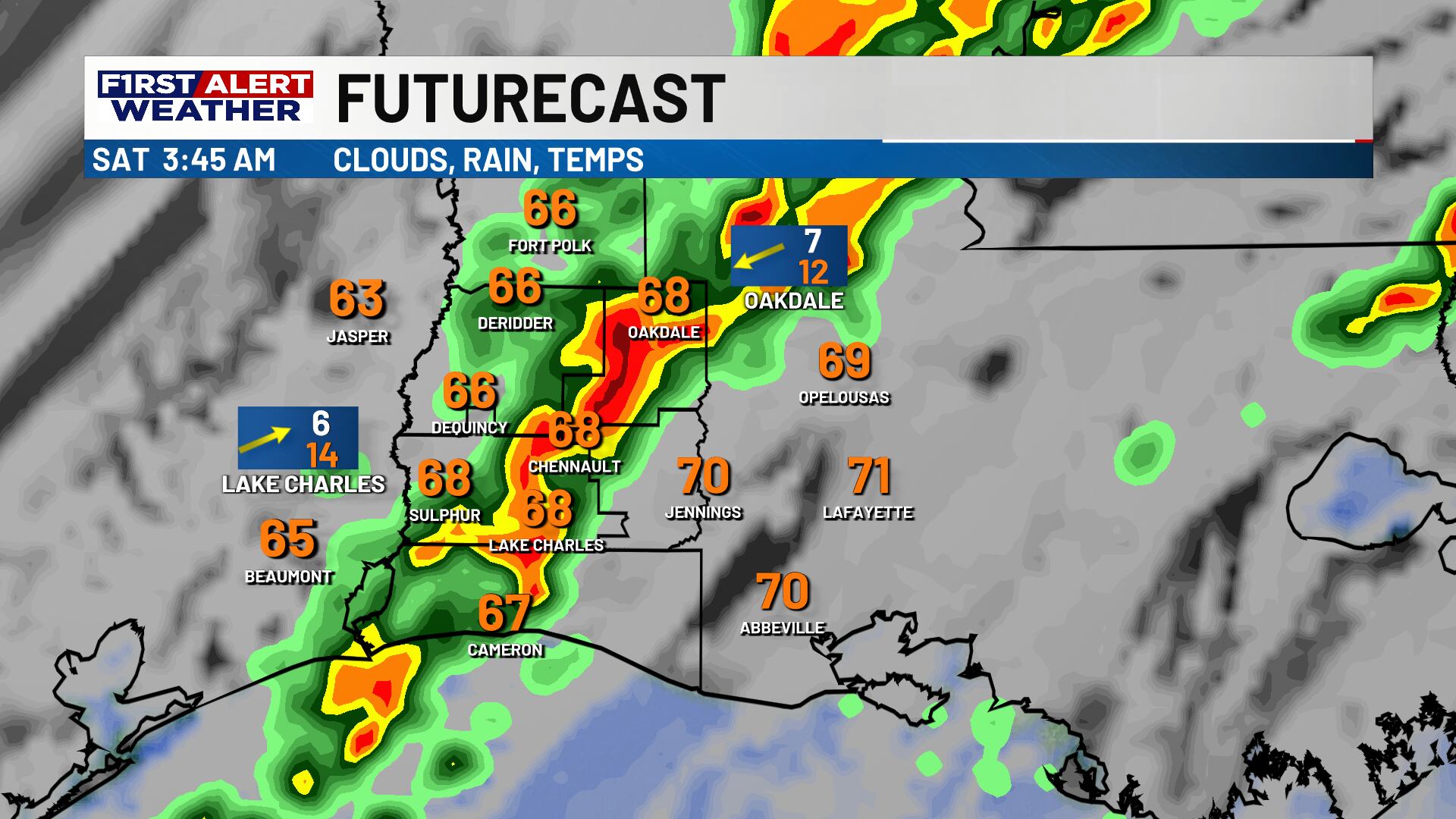 First Alert Forecast: Storms possible tonight ahead of a much cooler weekend