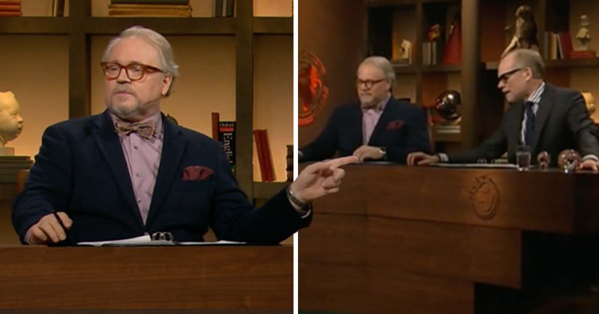 Kristian Luuk ryter ifrån mot Fredrik Lindström i På spåret