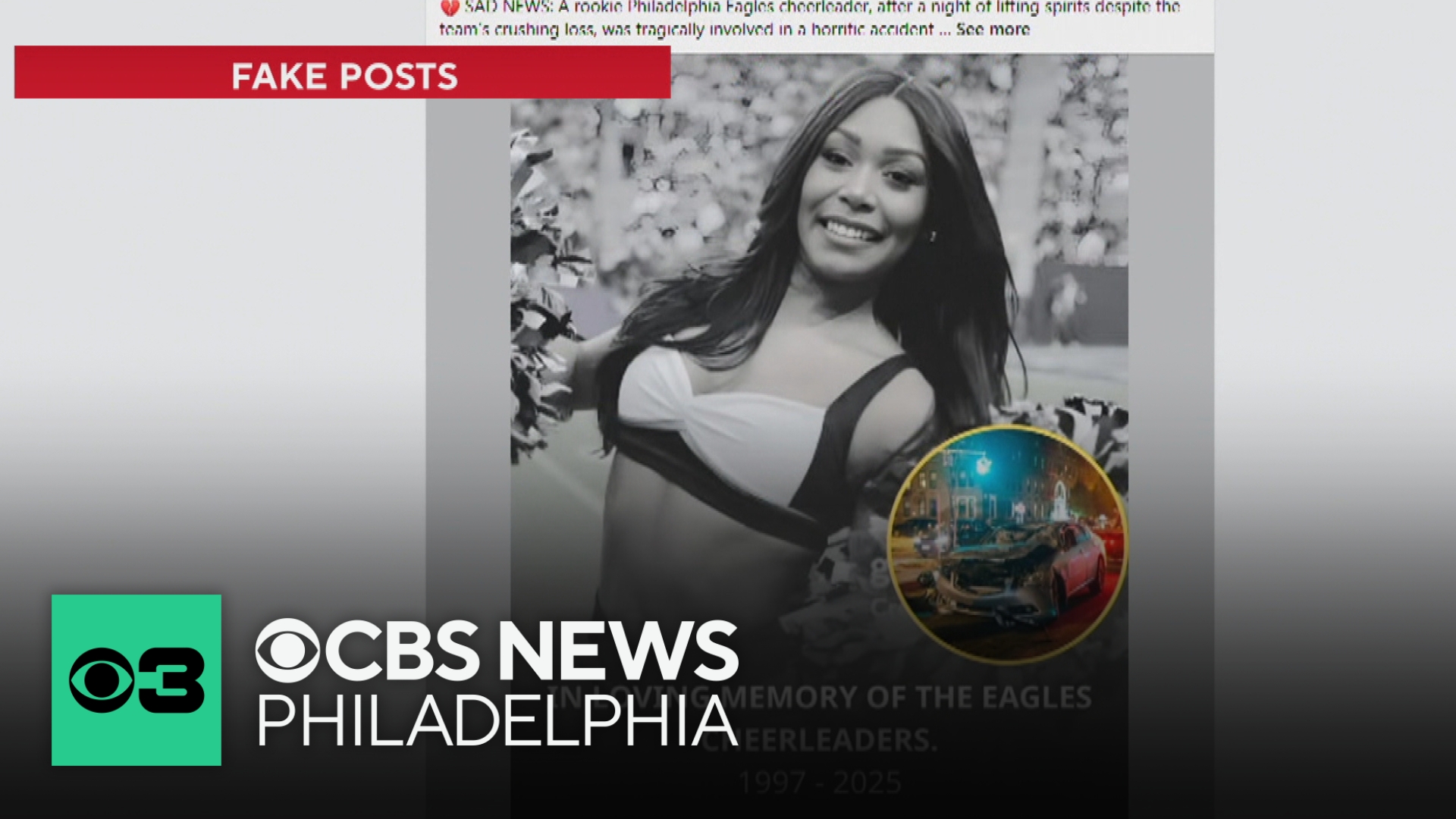 Beware of fake posts claiming deaths of Philadelphia Eagles cheerleaders