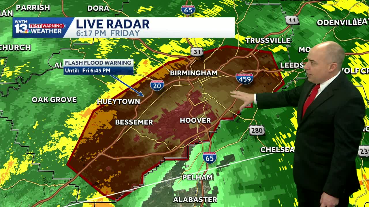 Tracking rain and storms: Flash flooding possible across Alabama ...