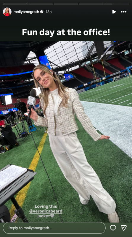 ESPN sideline reporter Molly McGrath is ready for Indiana vs. Oregon