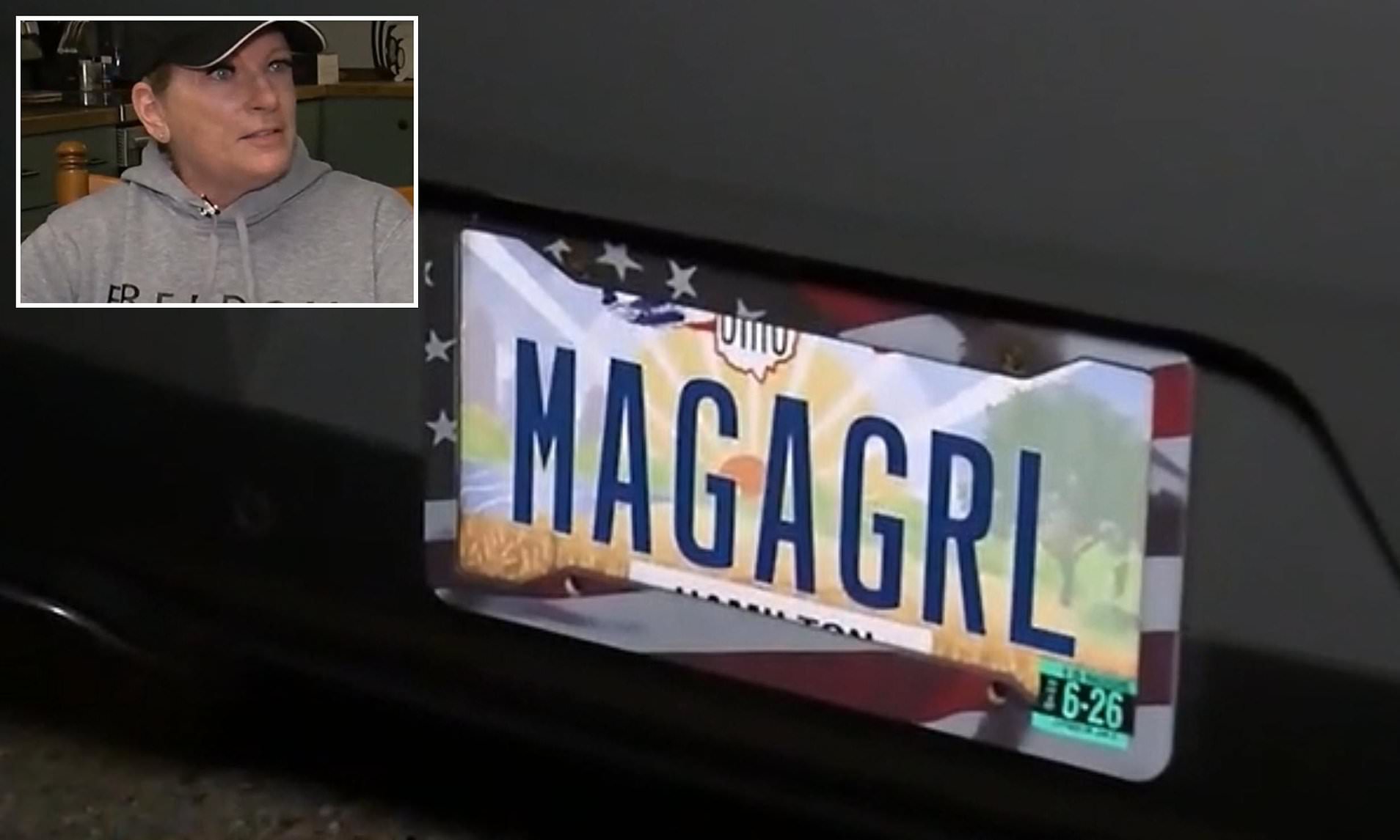 Stricken Ohio woman says her car was shot at because of its MAGAGRL ...