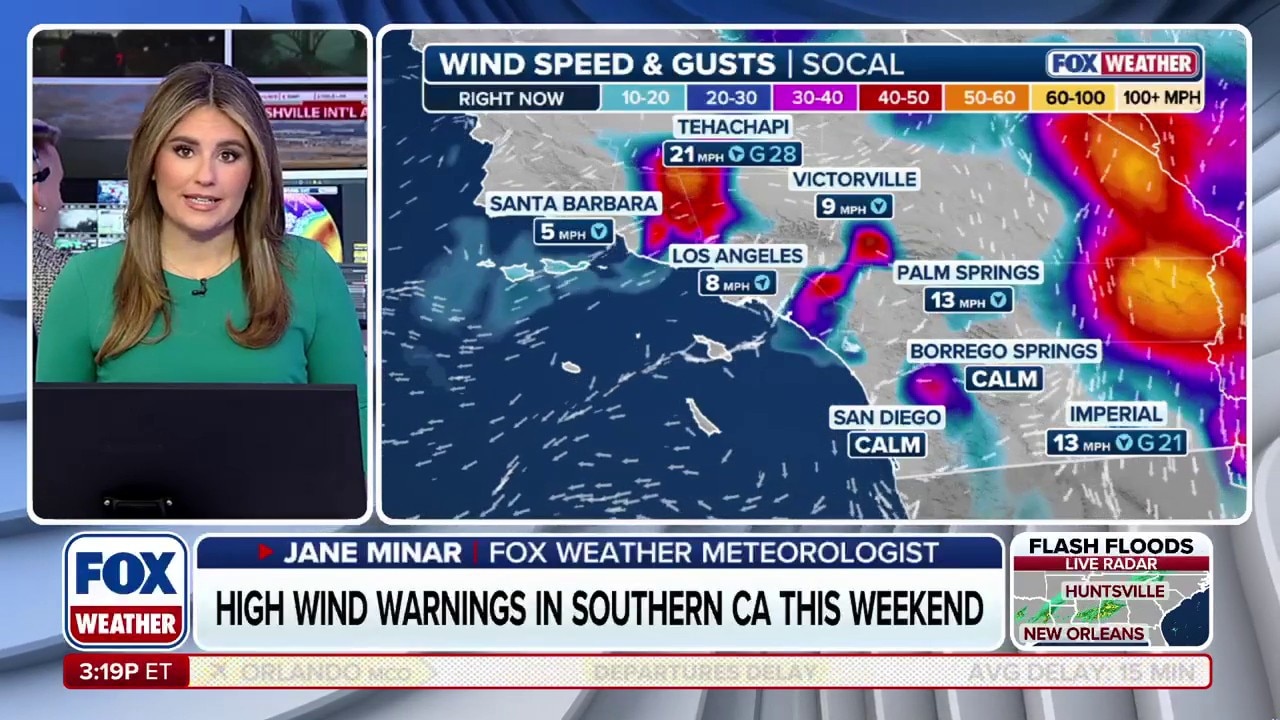 Santa Ana winds return to Southern California one year after the ...