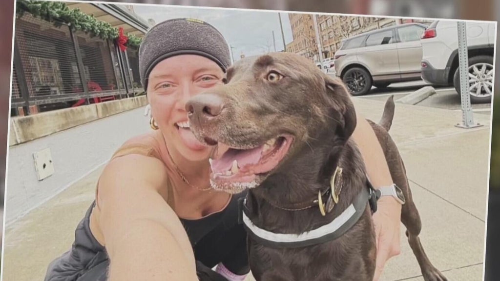 Woman and dog shocked running on sidewalk in Pittsburgh's Strip District