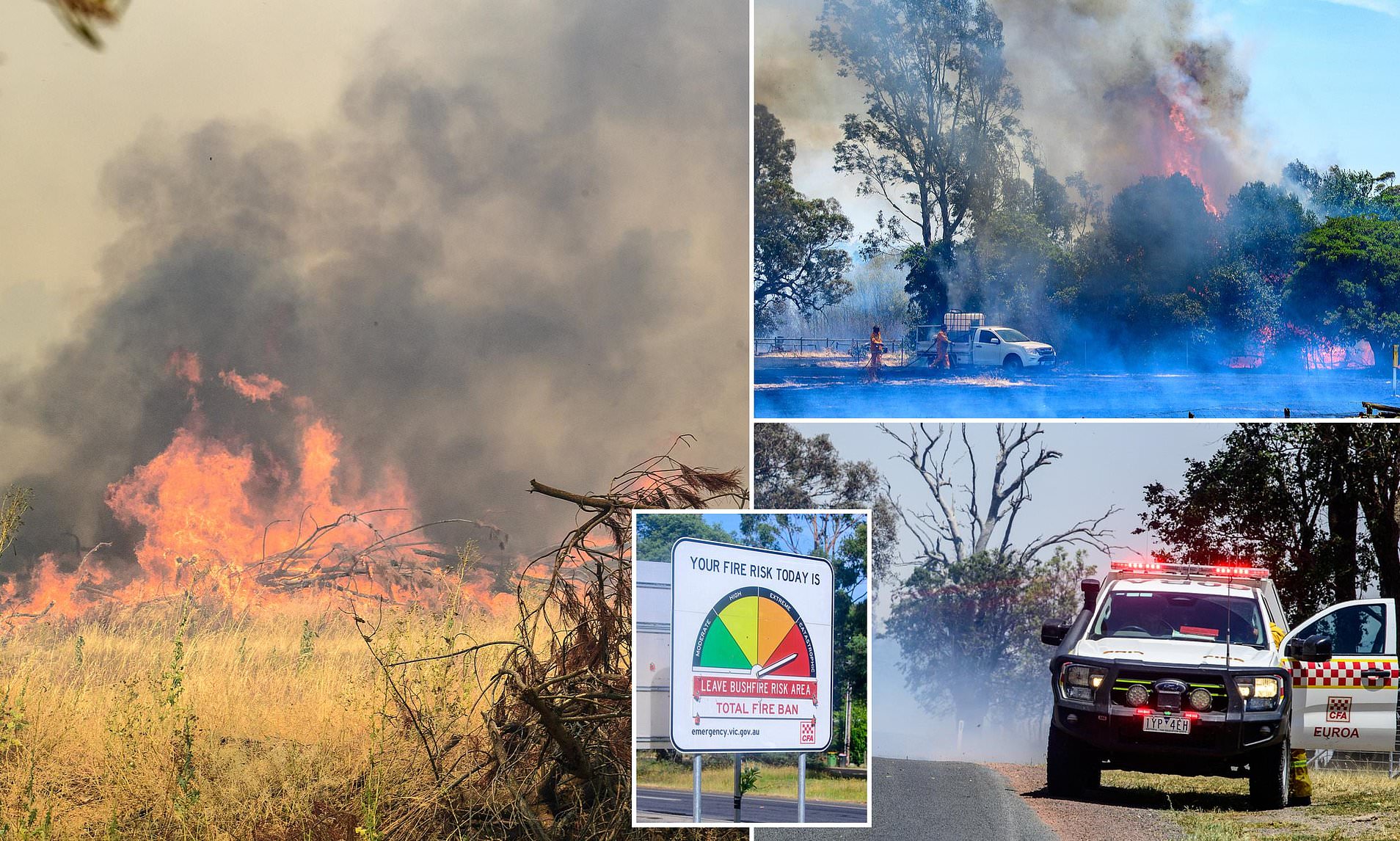 Towns 'obliterated' in worsening bushfire crisis - as a man is found dead