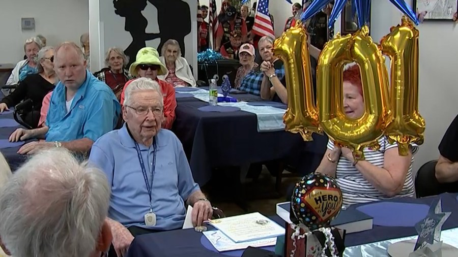 D-Day veteran celebrates 101st birthday in Brooksville