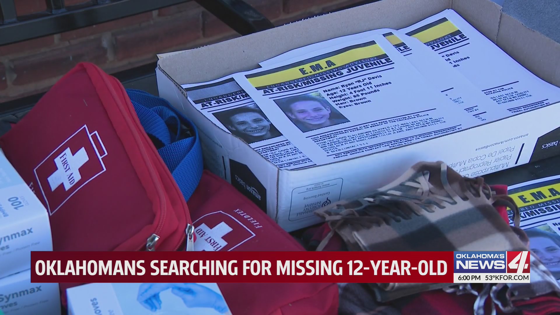 Oklahomans searching for missing 12-year-old