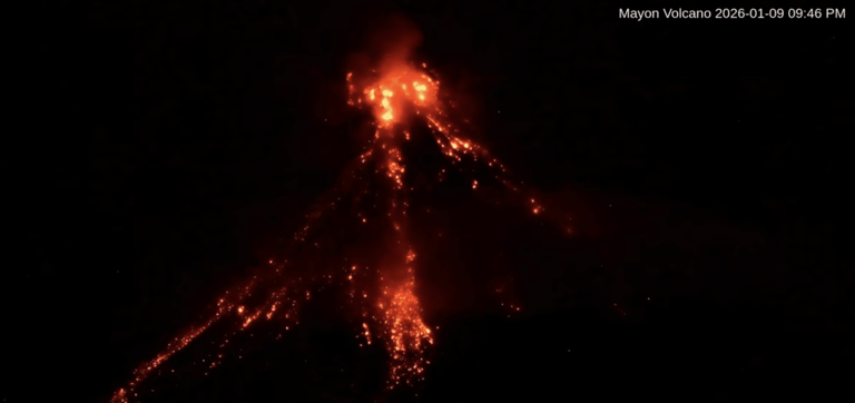 Mayon Volcano logs 150 rockfalls, 90 pyroclastic currents in 24 hours