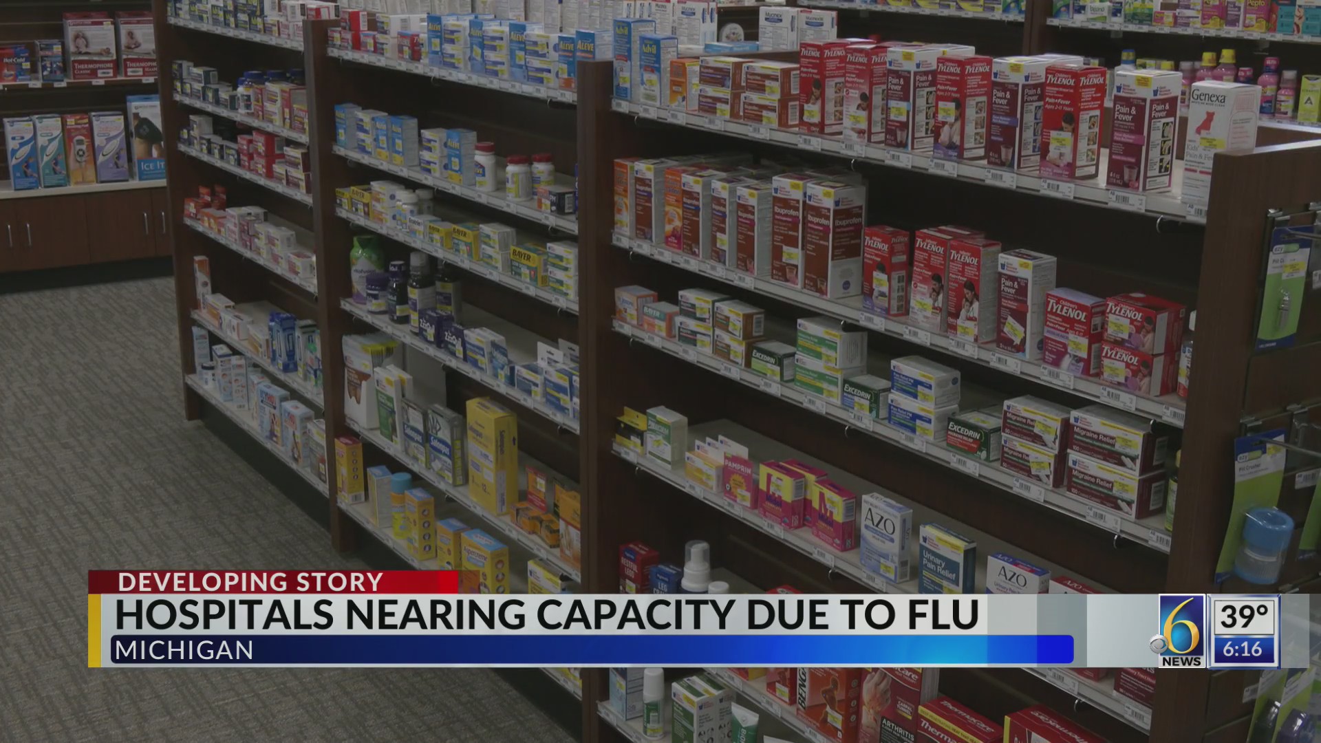 Michigan hospitals nearing capacity due to rising flu cases