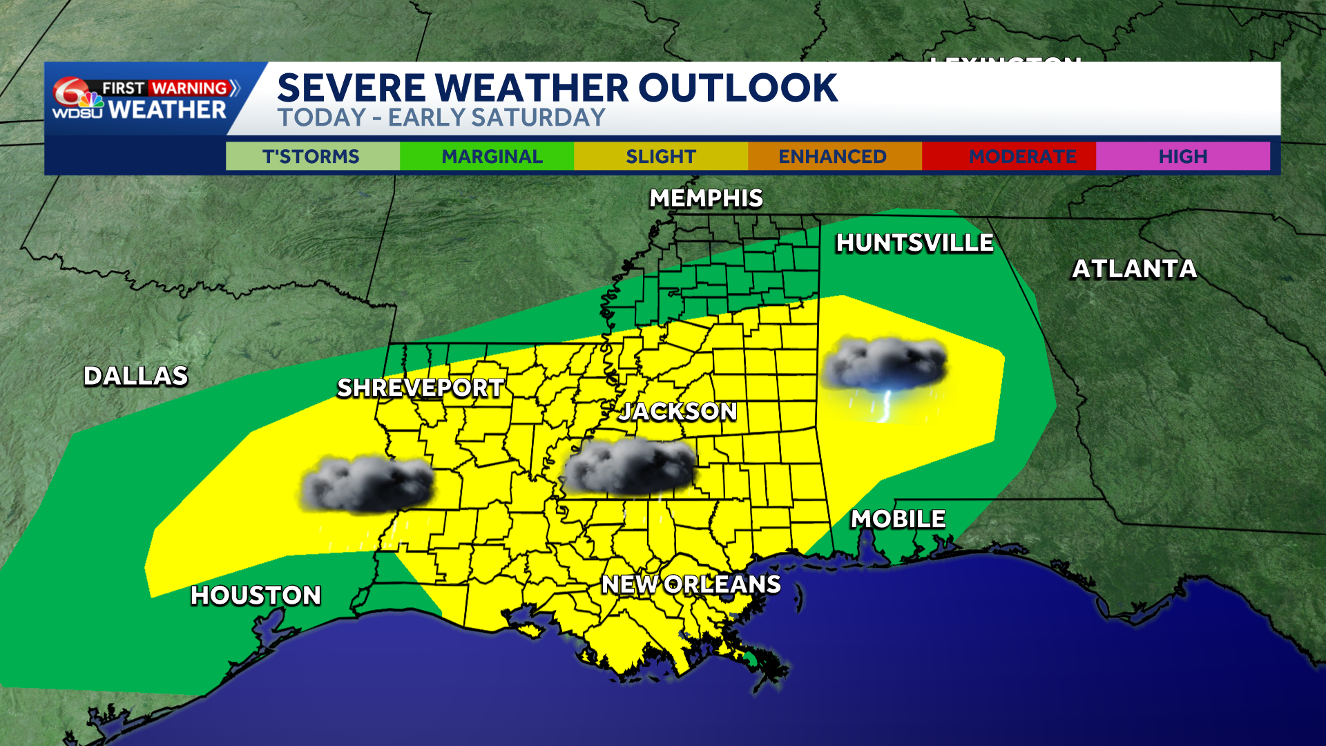 Isolated severe storms, flash flooding tonight through mid-day Saturday