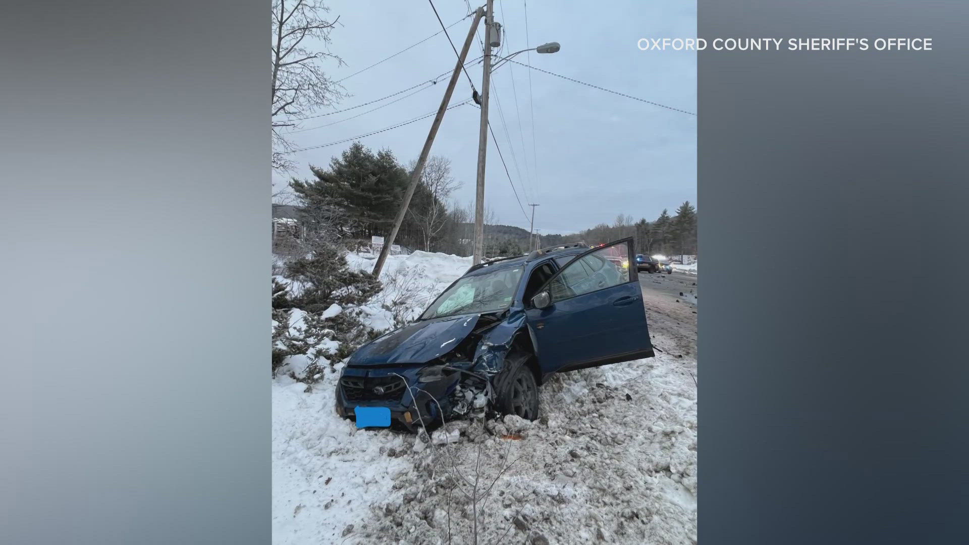 A serious crash happened in West Paris on Friday morning