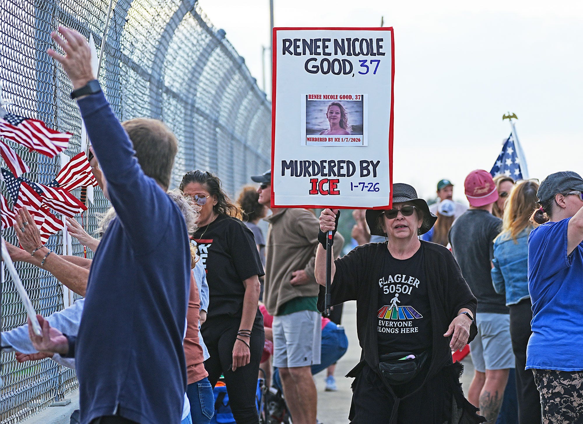 Protesters take Matanzas Woods bridge following Minneapolis shooting