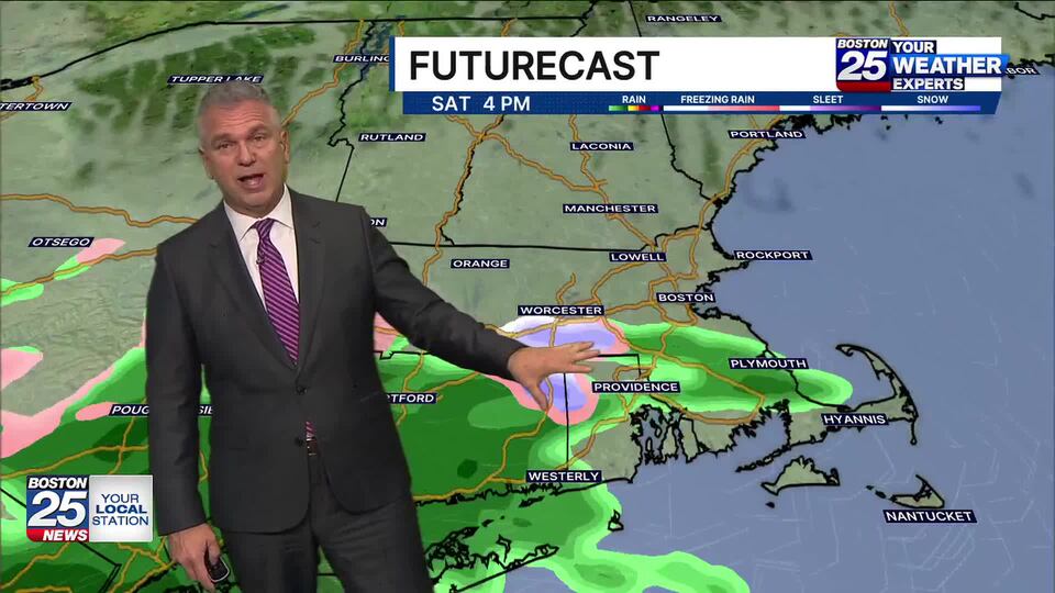 Boston 25 Friday evening weather forecast