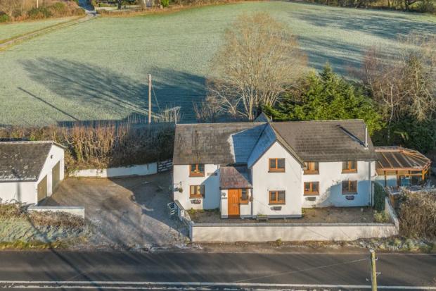 Cottage near Usk with workshop once used for a glider for sale