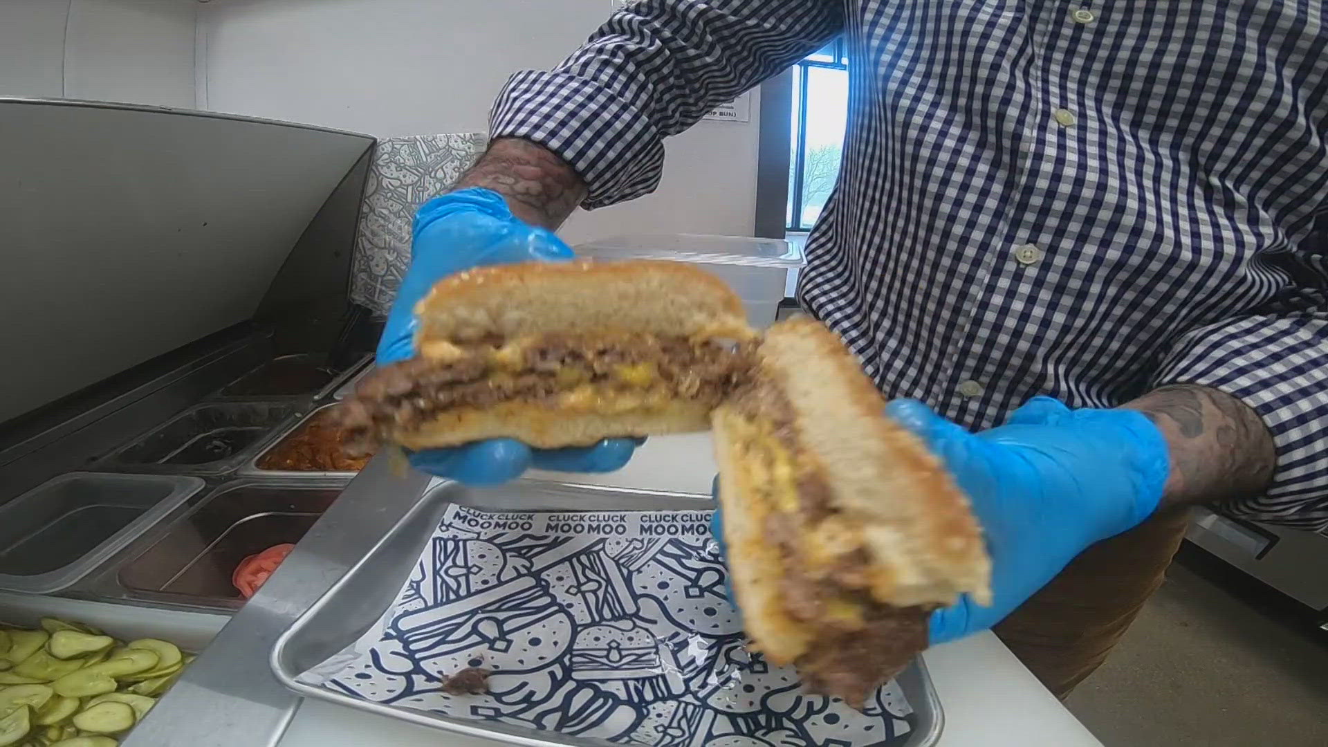 Out 2 eat at Cluck Cluck Moo Moo