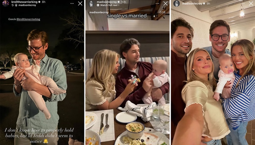 Austen Kroll has finally met Madison LeCroy’s baby girl, Teddi (photo)