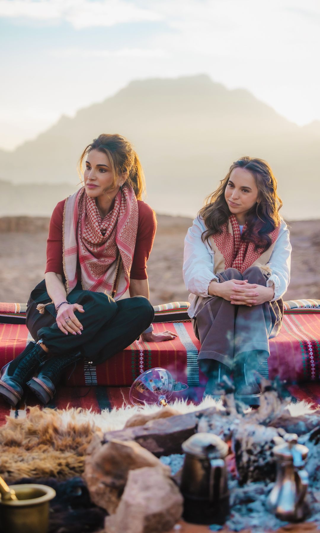 Inside Queen Rania and Princess Salma’s rare desert trip through Wadi Rum