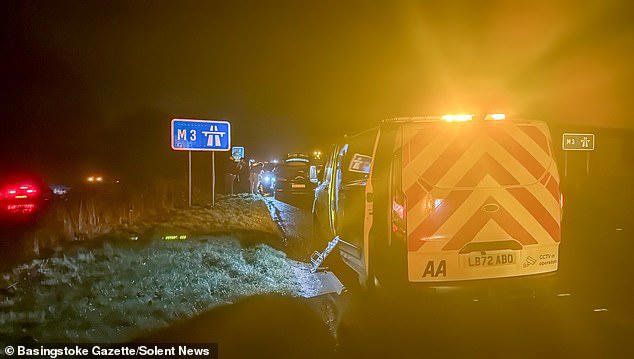 'Hidden' mega pothole leaves more than a dozen motorists stranded on ...