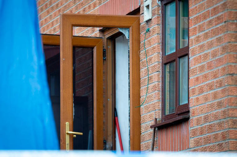 House taped off with forensic tents in place after chemicals discovered ...