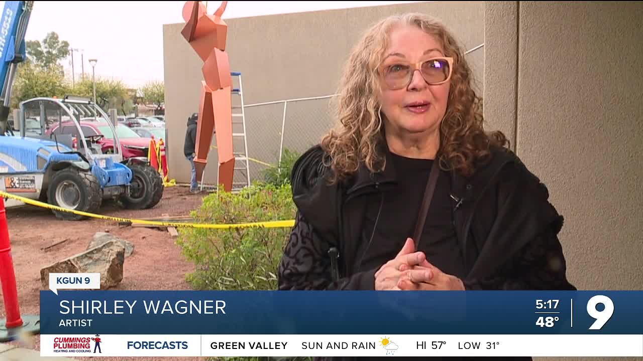 New 10-foot sculpture 'Triumphant' installed at Tucson Medical Center ...