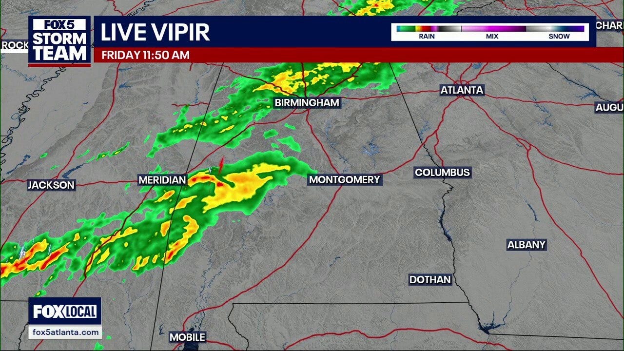 Friday midday weather forecast
