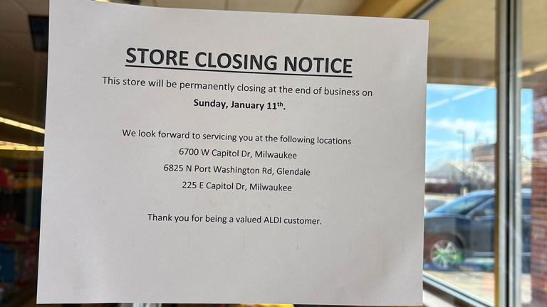 ALDI closing Milwaukee location near Sherman and Custer; last day Jan. 11