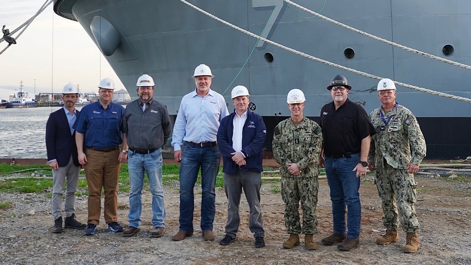 Navy secretary tours Bollinger Shipyard in Pascagoula