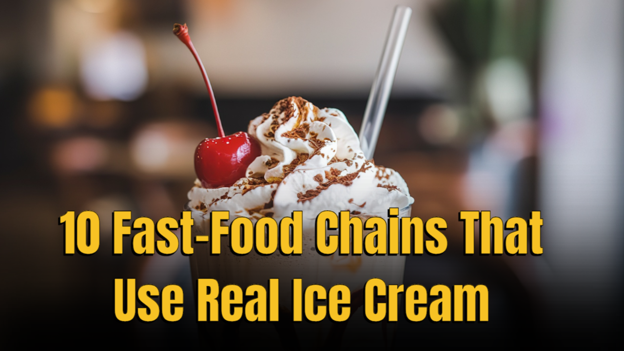 10 fast-food chains that use real ice cream