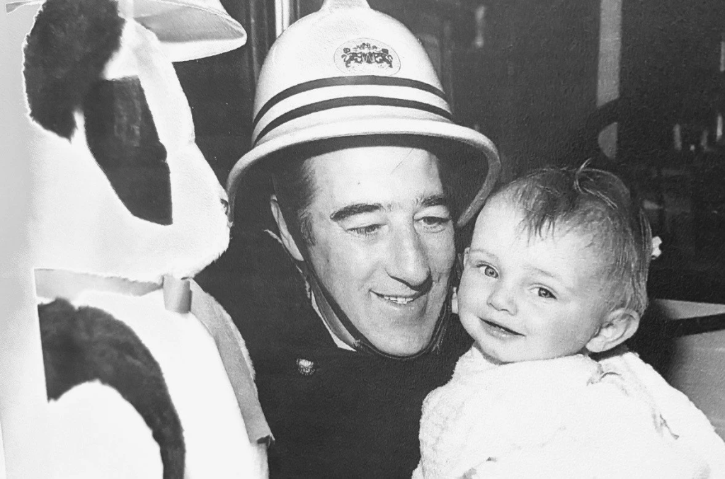 Firefighter reunites with baby he rescued from blaze 40 years ago