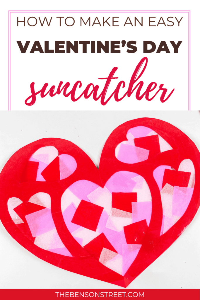 How to make a heart suncatcher: Easy Valentine's kids craft