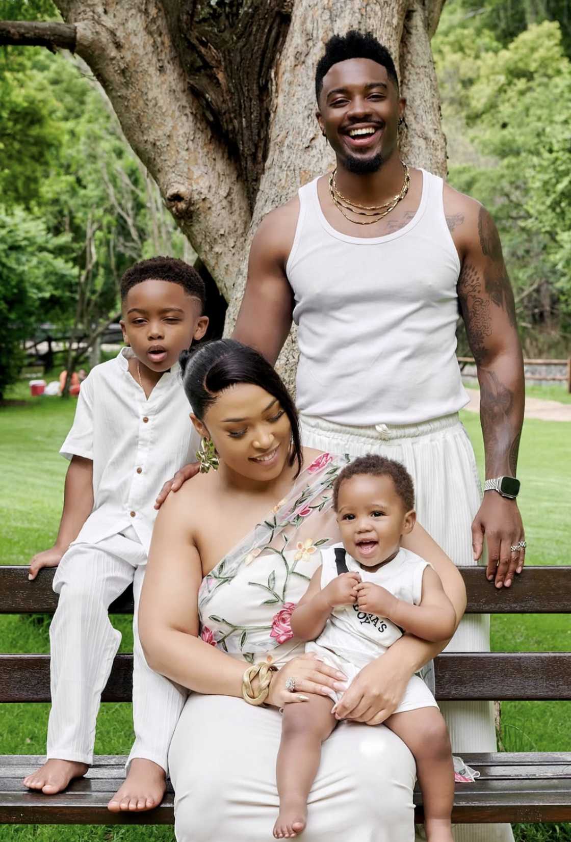 See these adorable photos of Tino Chinyani and Simz Ngema's family