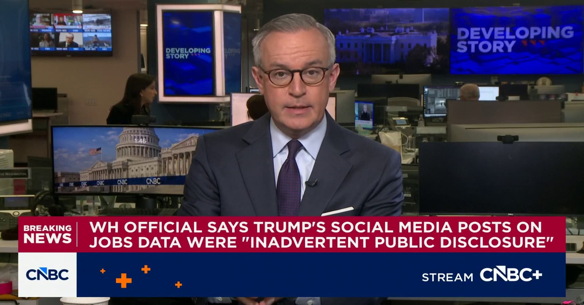White House official: Trump's social media posts on jobs data were ...
